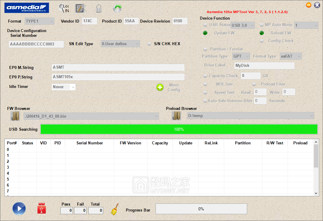 分享一个ASM235CM_225CM的最新固件200416_D1_43_00 ASM105xMPTool_v3725 - SSD存储技术 数码之家