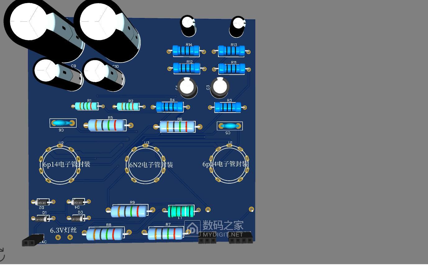 6N2+6P14的电子管功放，用PCB适合嘛 - 创意DIY 数码之家
