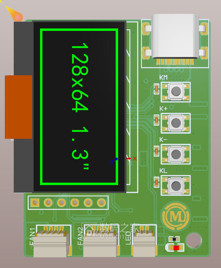 给淘来的4056风扇配个控制板 - 创意DIY 数码之家