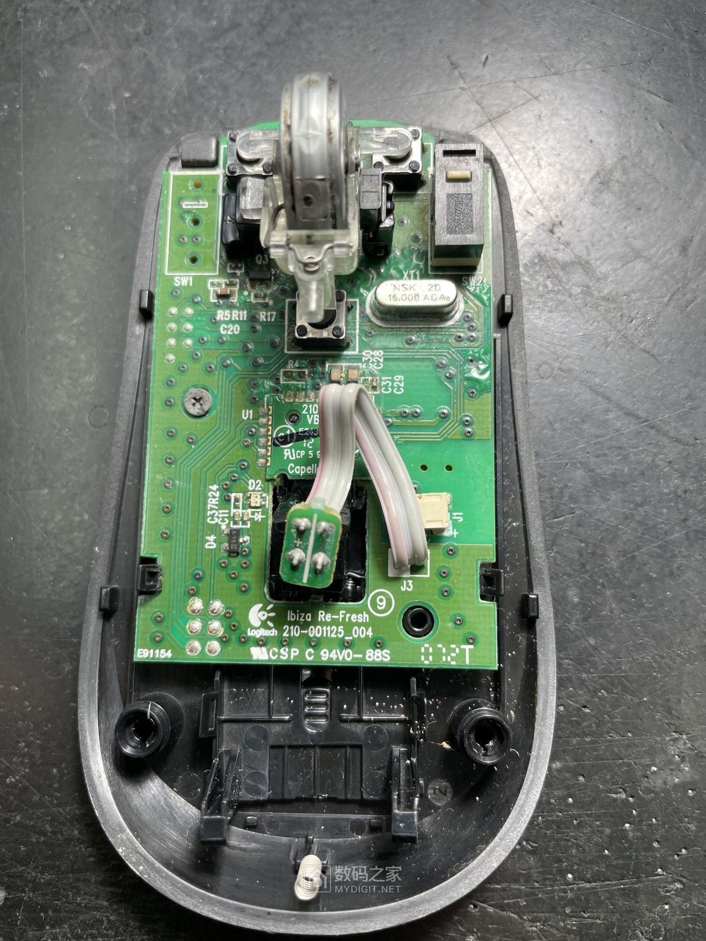 十年前的罗技M525无线鼠标拆解 - 拆机乐园 数码之家