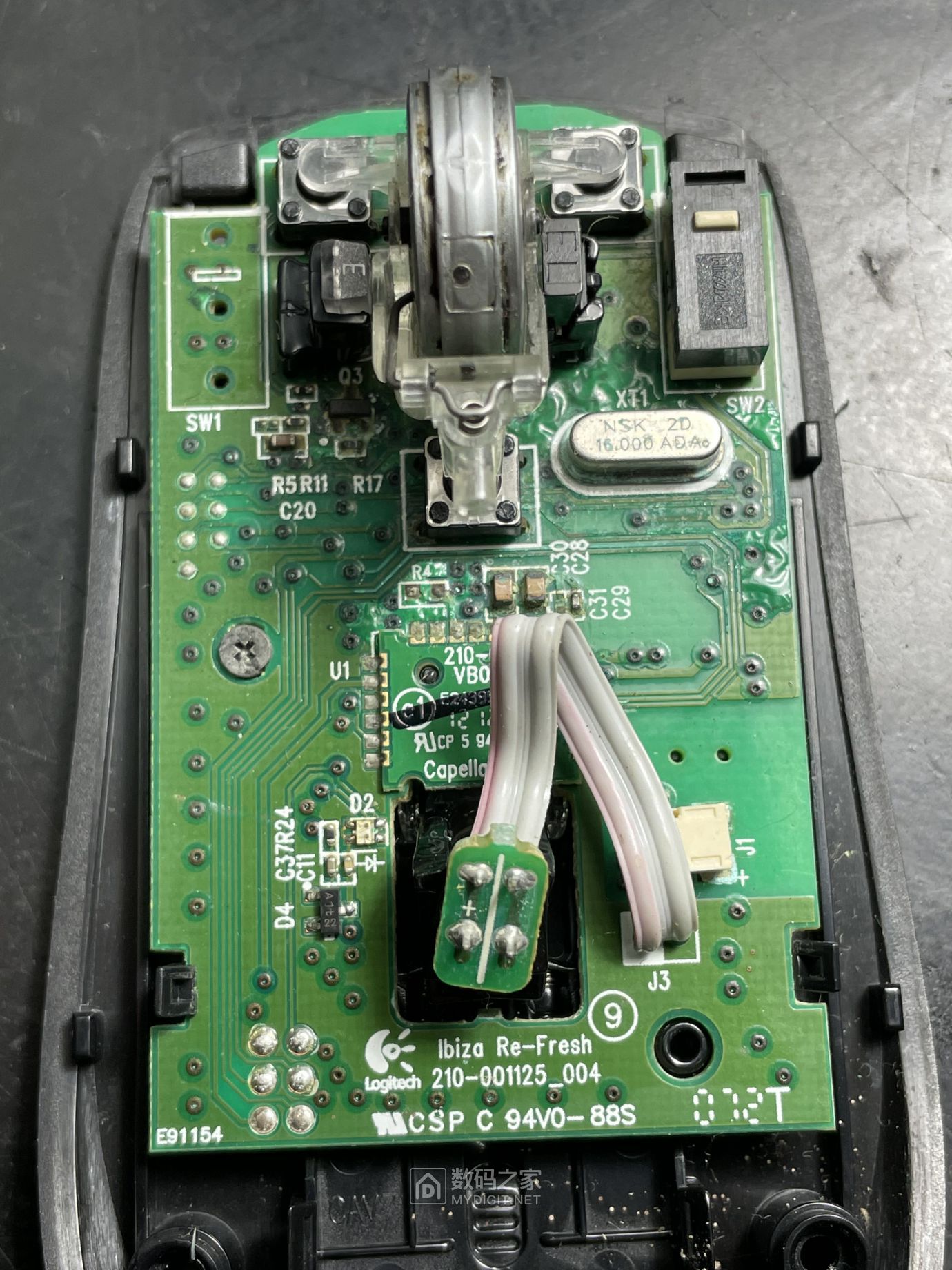 十年前的罗技M525无线鼠标拆解 - 拆机乐园 数码之家