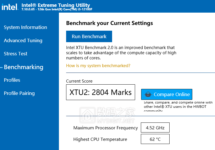 Intel XTU 这个软件能把多核睿频情况进行展示 - 电脑软硬派 数码之家