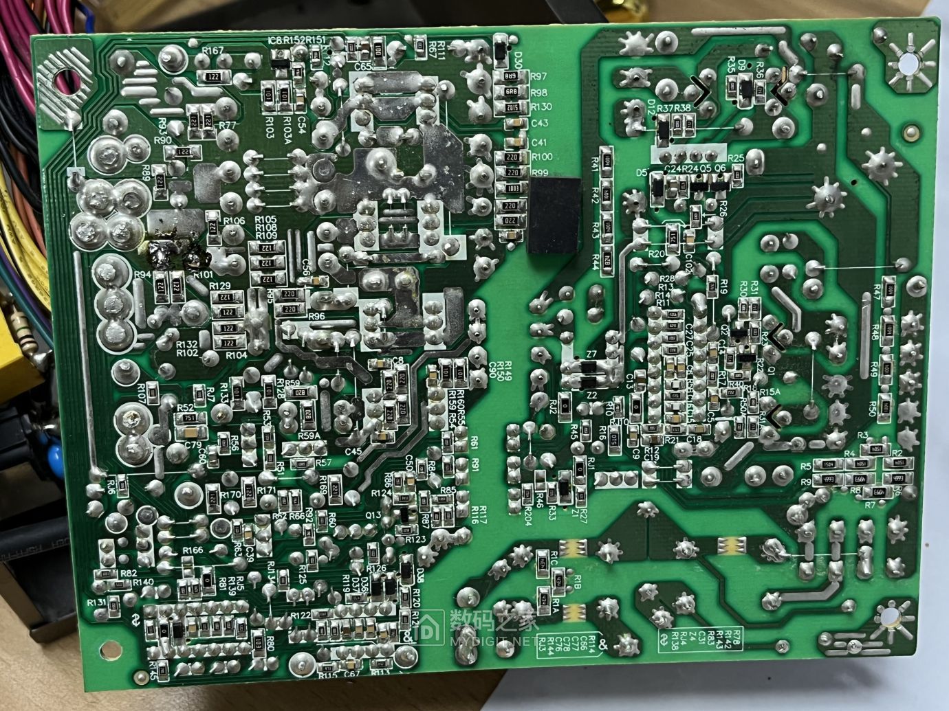 拆一个航嘉HK600-35FP电脑电源，现在短接绿黑线，风扇转， - 拆机乐园 数码之家