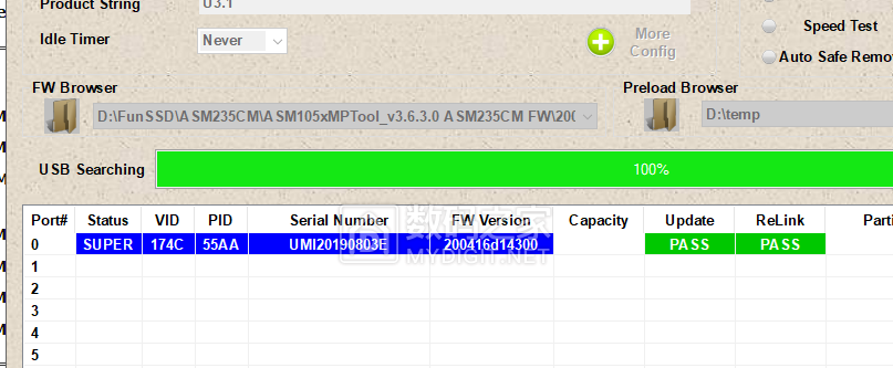 终于有asm235桥的降级固件了，亲测有效 - SSD存储技术 数码之家