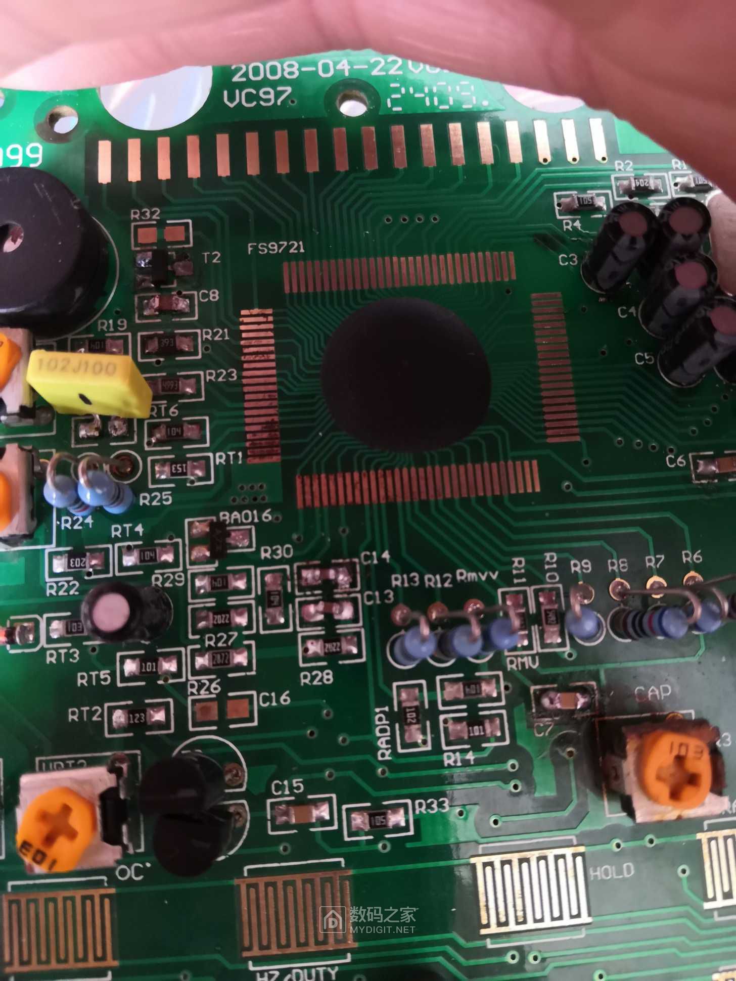 老胜利VC97更换前端滤波电容 - 仪表谈谈 数码之家