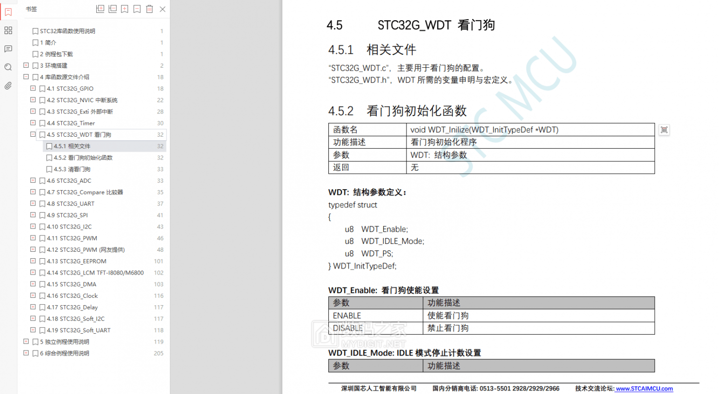 STC32库函数20230323版及权威使用指南更新 - 我爱单片机 数码之家