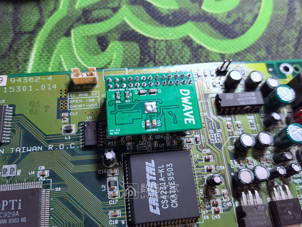 基于开源项目制作的SAM2695 WaveBlaster MIDI 波表子卡 - 硬件博物馆 数码之家