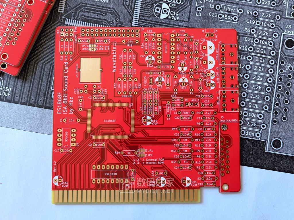 基于开源项目制作的ESS ES1868F ISA声卡 - 硬件博物馆 数码之家