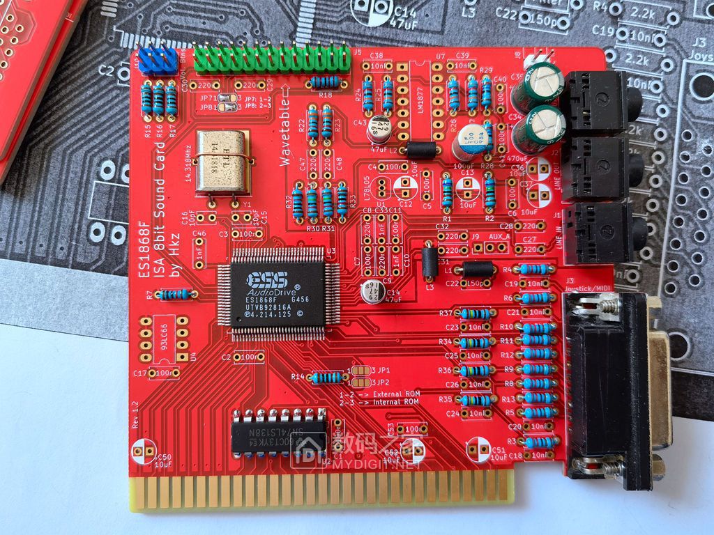 基于开源项目制作的ESS ES1868F ISA声卡 - 硬件博物馆 数码之家