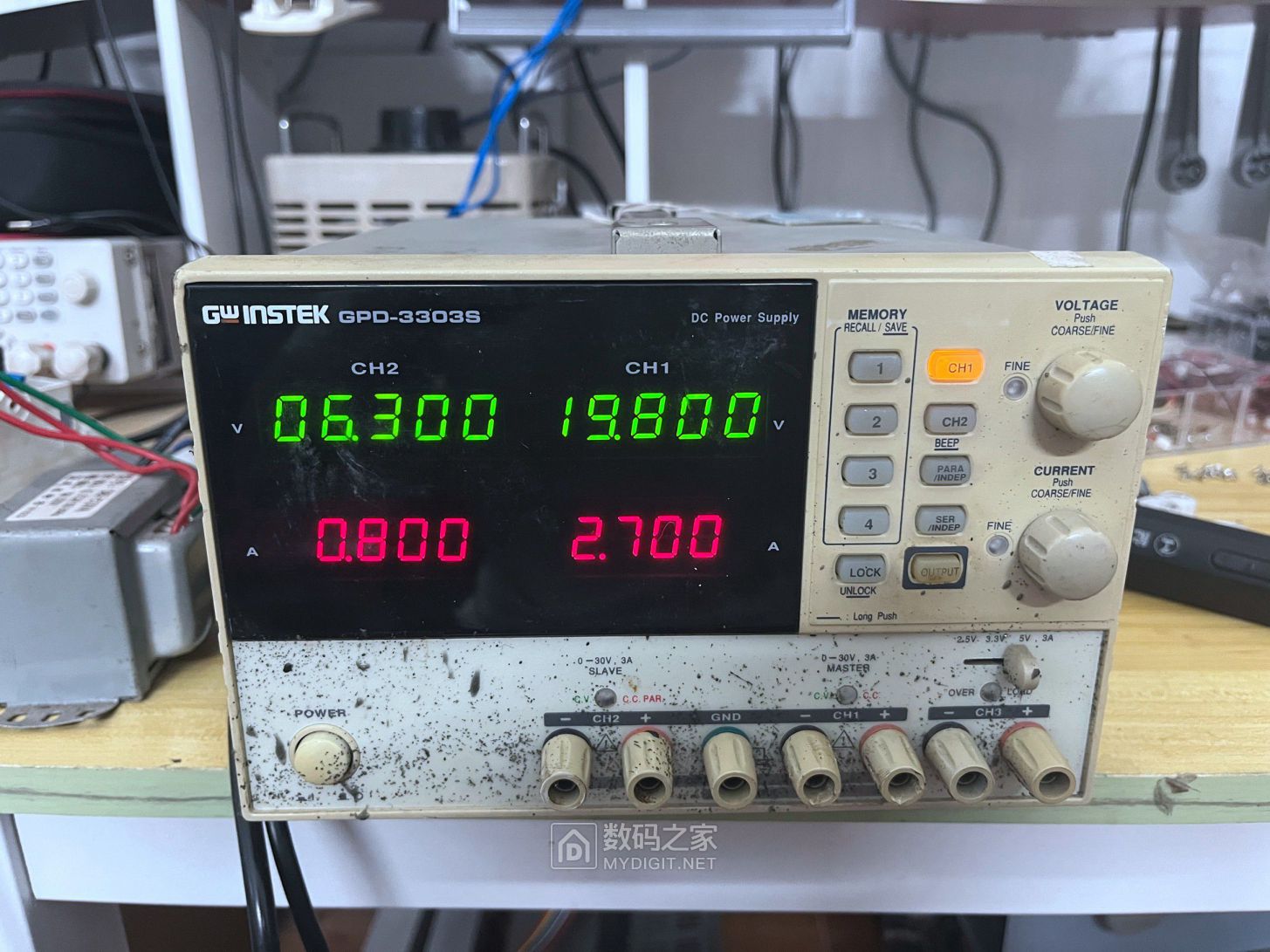 固纬GPD-3303S三路可调稳压电源维修案例/附手册和固件 - 拆机乐园 数码之家