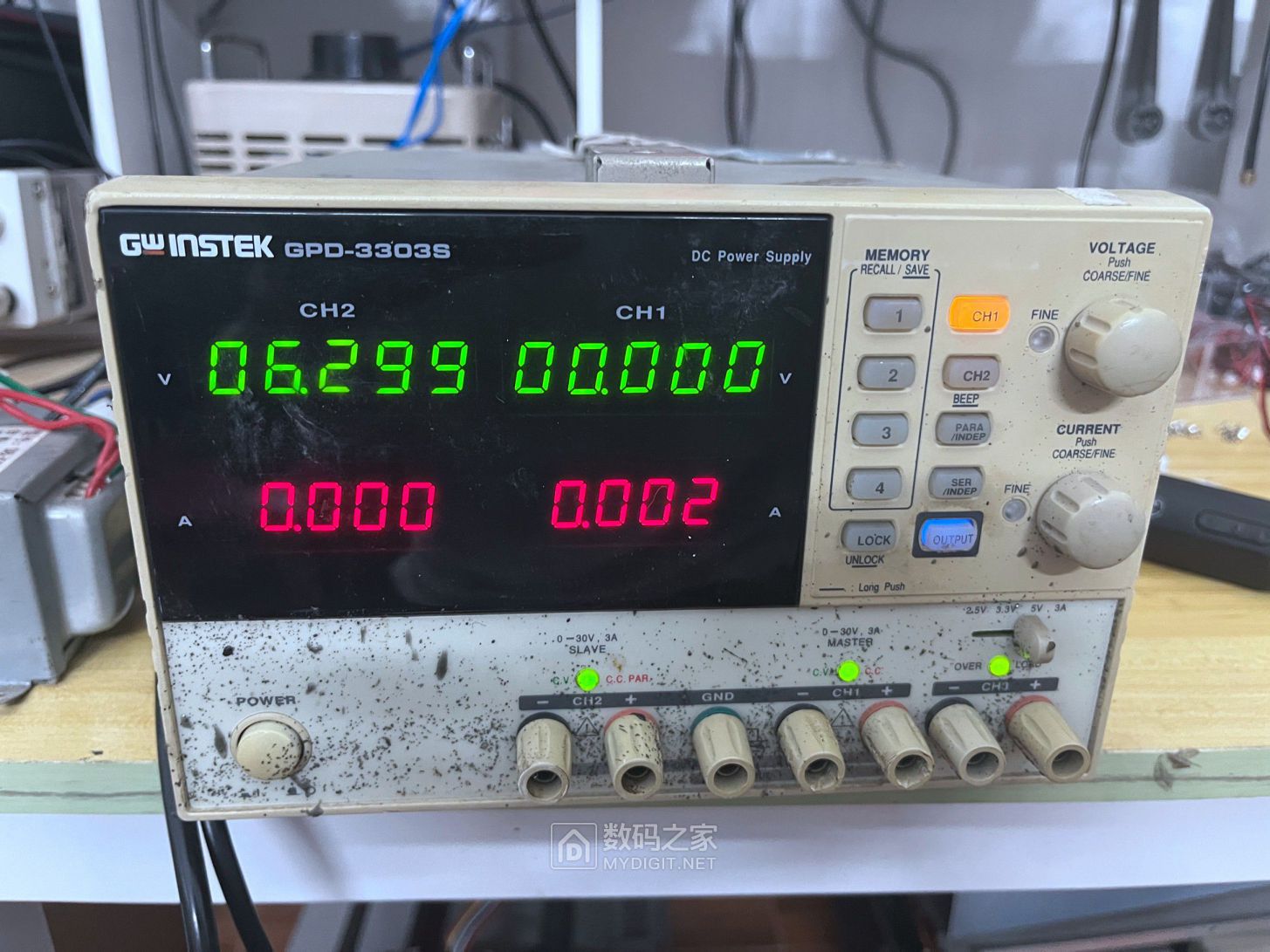 固纬GPD-3303S三路可调稳压电源维修案例/附手册和固件 - 拆机乐园 数码之家