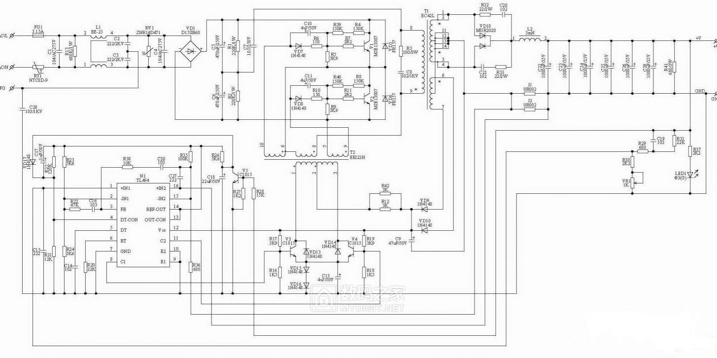 拆个24V的7500BD电源请教（已修复） - 拆机乐园 数码之家