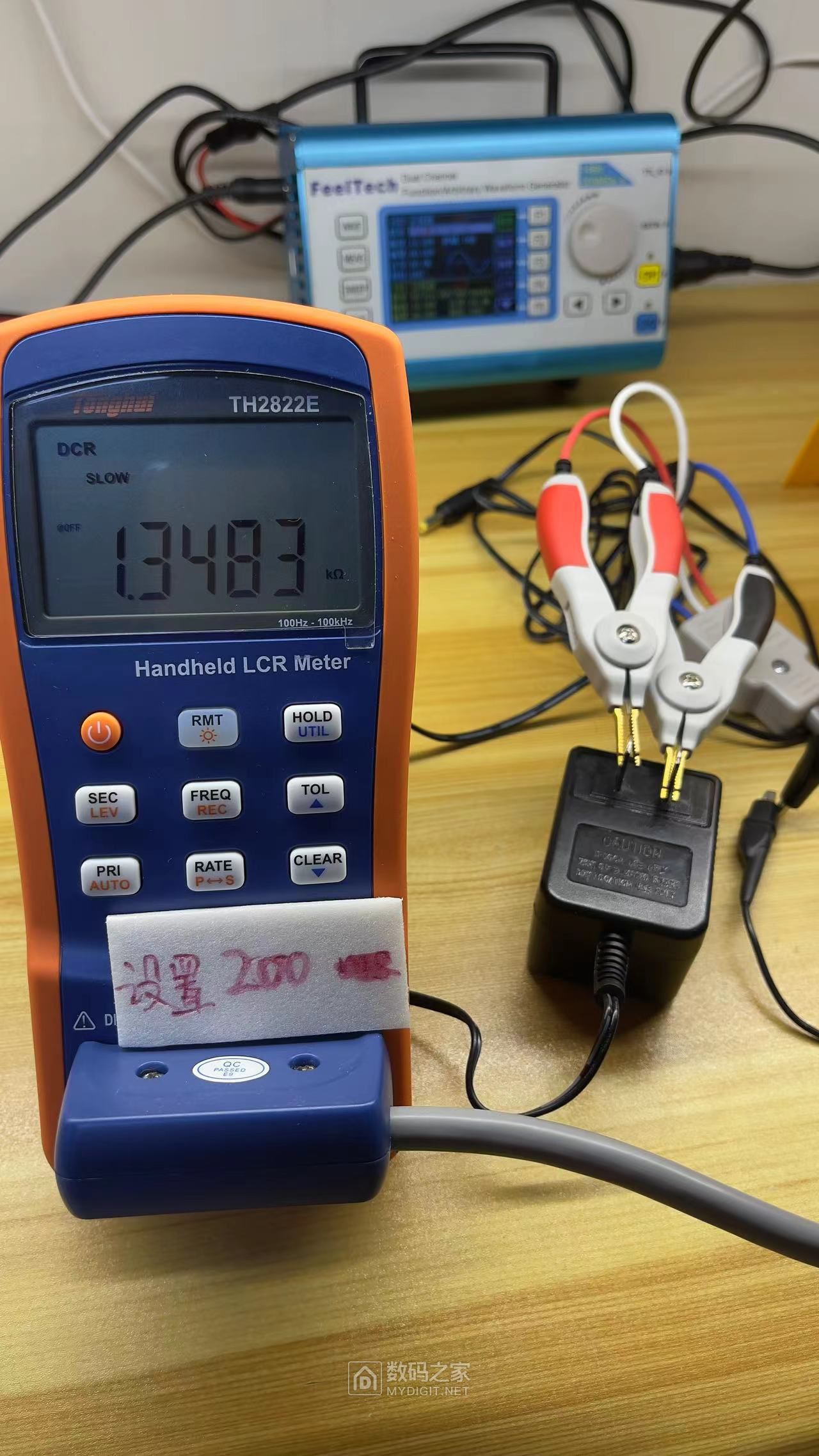 同惠TH2822E电桥DCR测试为方波，大感性原件DCR测量必须在设置中修改延迟 - 创意DIY 数码之家