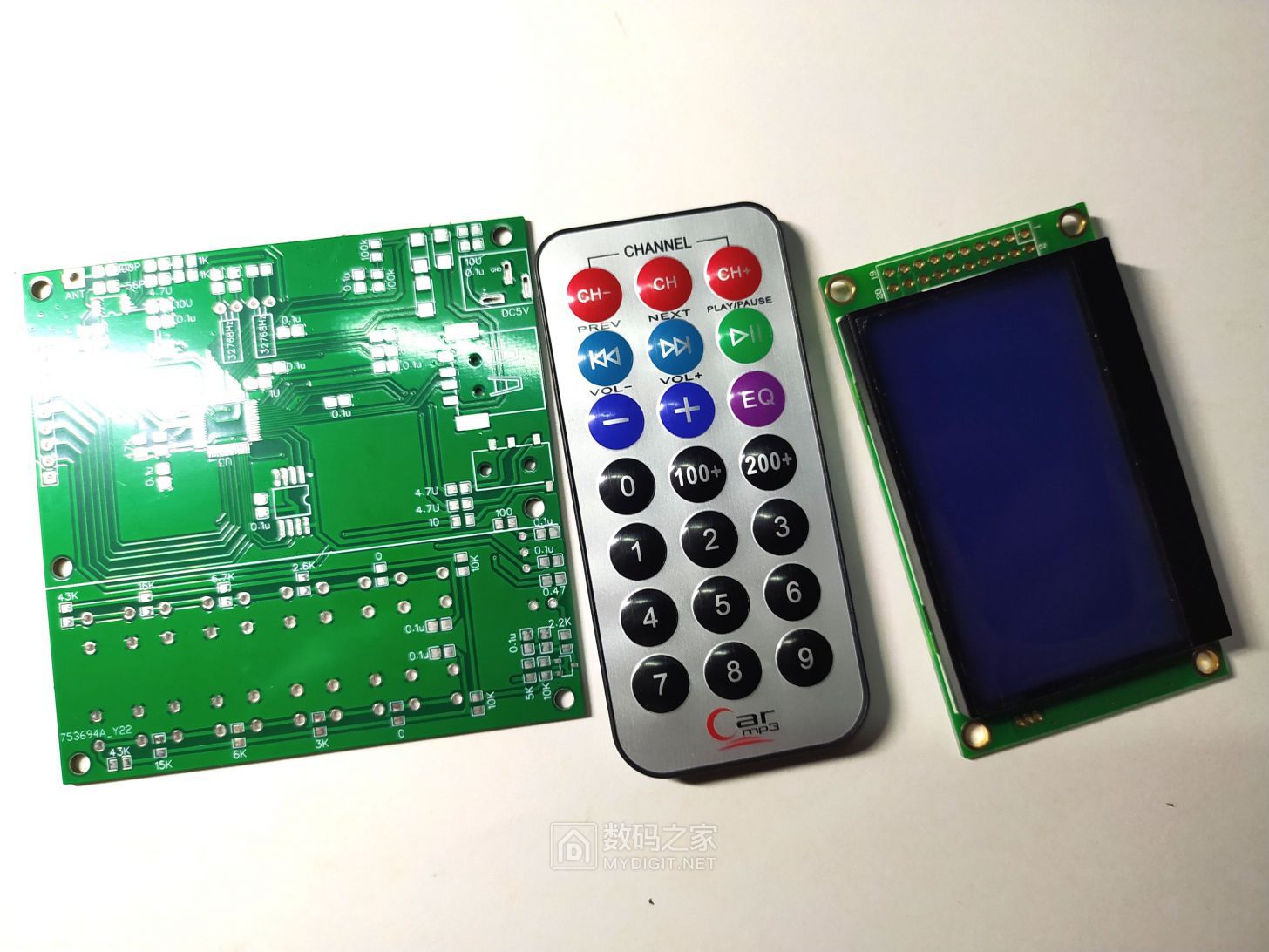 打板做个多功能录音/MP3/U盘播放器（ATS2506 + QN8035 + ST7567） - 创意DIY 数码之家