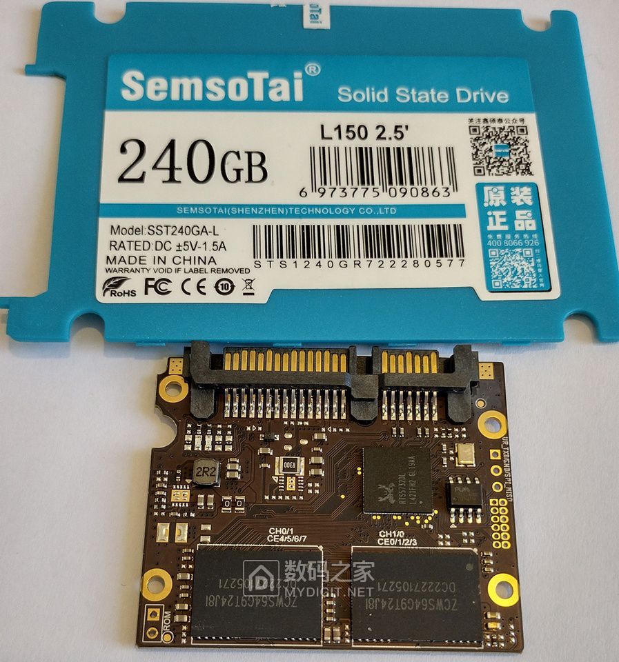 一块山货SSD 5732D主板不认，试着开卡懵圈了…… - SSD存储技术 数码之家
