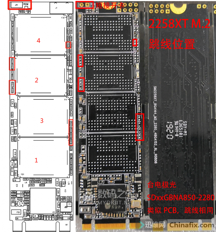 求2258XT跳线问题，只能每个CH识别2CE - SSD存储技术 数码之家
