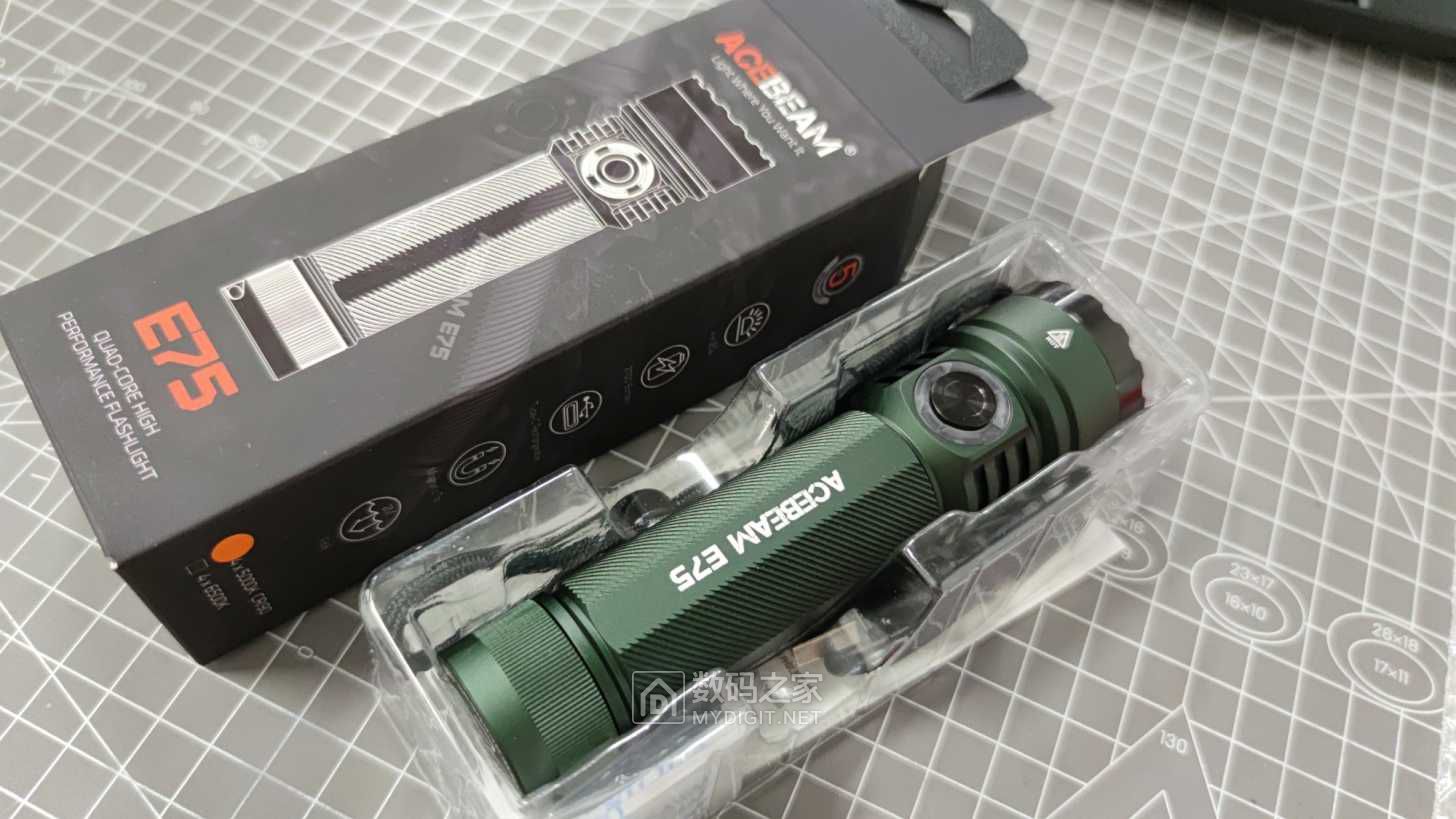 ACEBEAM E75；首发新筒到货，日亚519A高显色5000K很好，一线品牌做工优秀~ - 手电筒/照明 数码之家