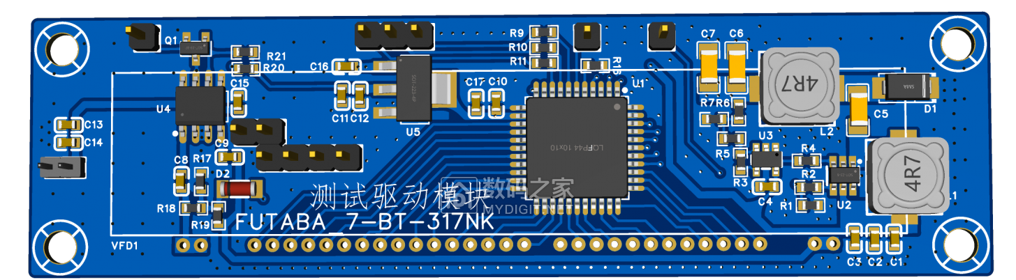 画了个VFD驱动板，基于PT6315 - 创意DIY 数码之家