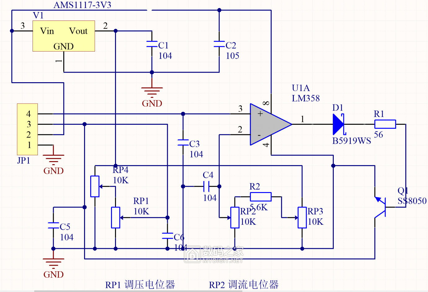动力源4850 改电流电压可调电路图 - 拆机乐园 数码之家