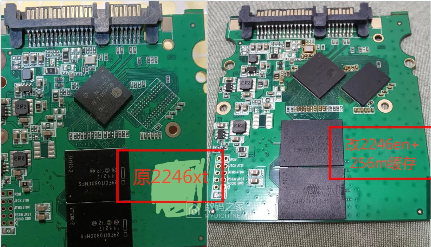 三星EC3AD5F3A8C6慧荣2246XT改2246EN无法开卡 - SSD存储技术 数码之家