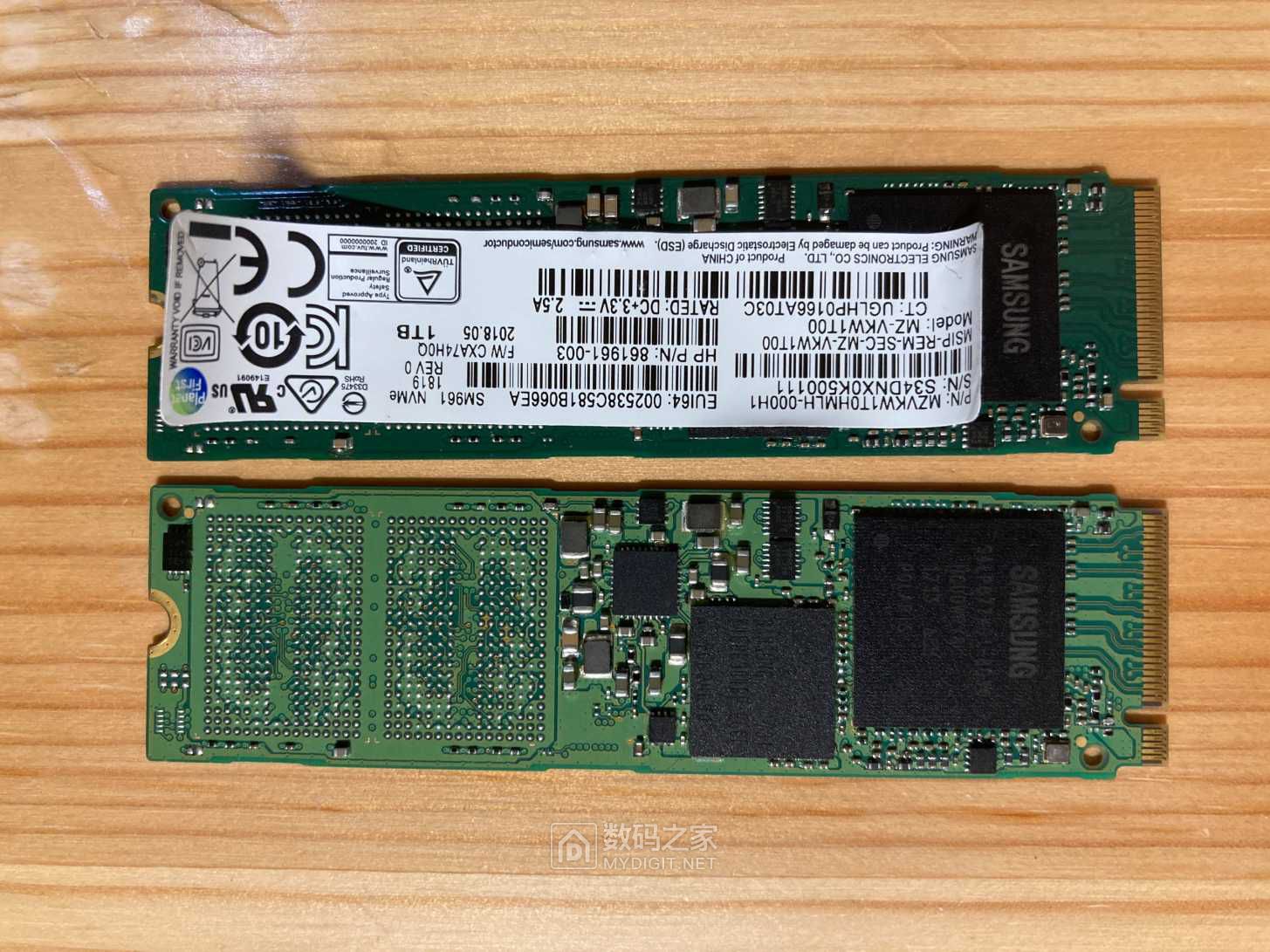 终于狠心把一个很新的三星sm961，1tb拆了颗粒做u盘 - SSD存储技术 数码之家