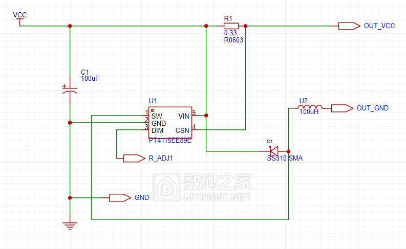 pt4115芯片恒流调光时出现灯光闪烁现象 - 手电筒/照明 数码之家