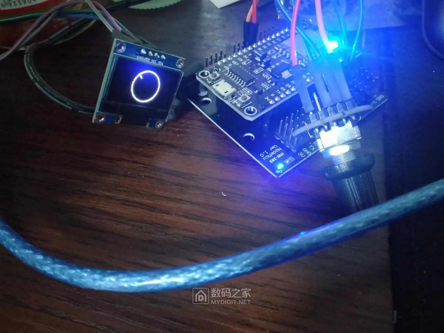[esp8266_micropython] EC11旋转编码器 - 我爱单片机 数码之家