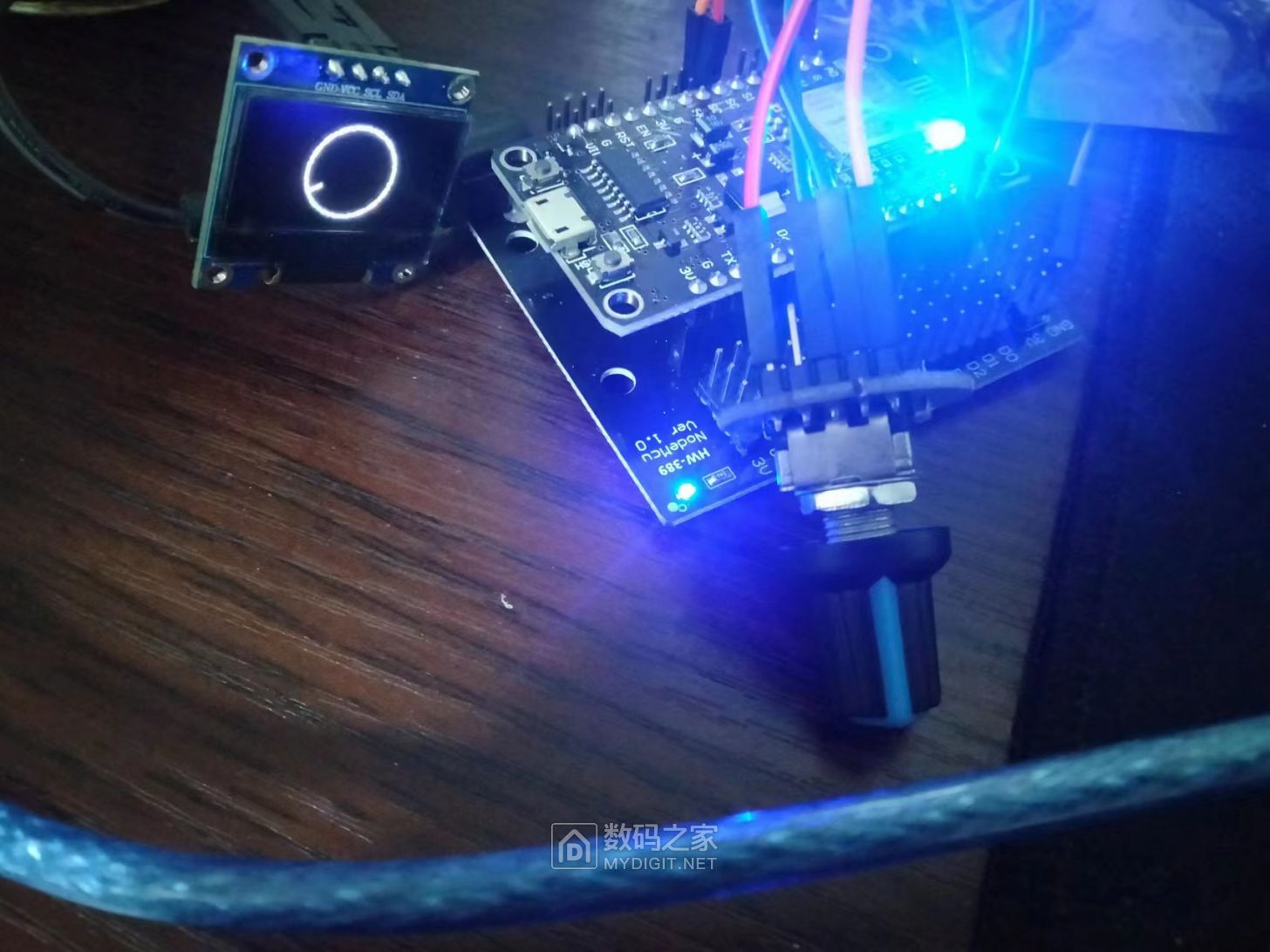 [esp8266_micropython] EC11旋转编码器 - 我爱单片机 数码之家