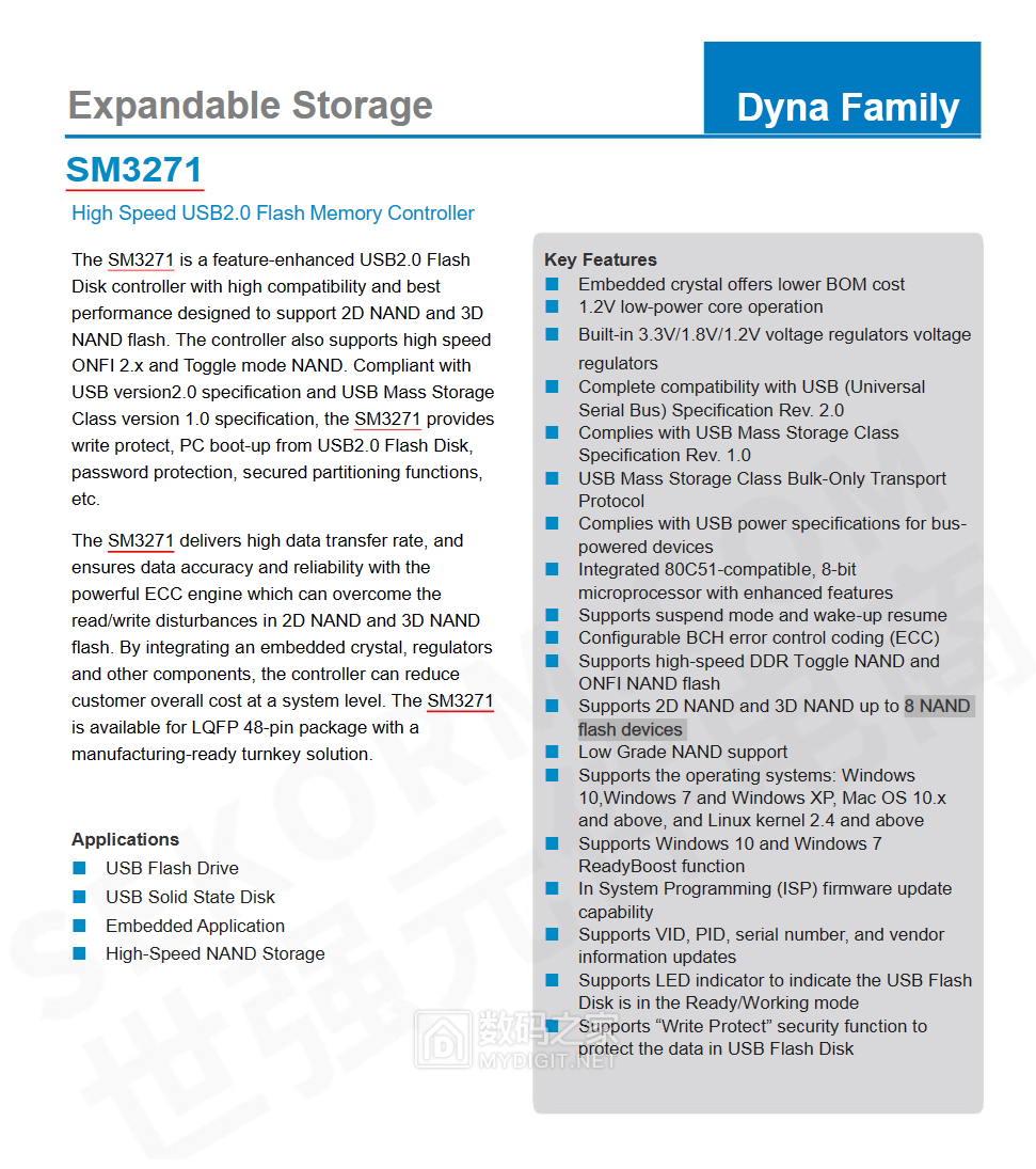 SM3271P 与 SM3271Q 的区别，各支持多大CE？ - U盘存储技术 数码之家