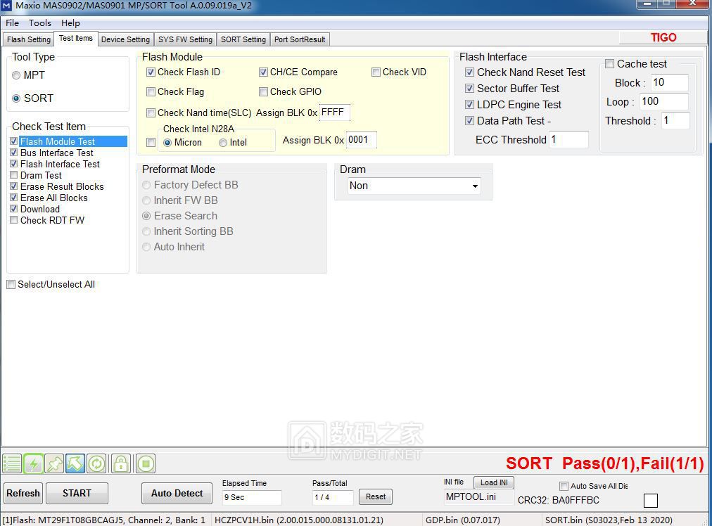主控MAS0902A-B2C求救，就是开不成功！Sorting Result Fail - SSD存储技术 数码之家