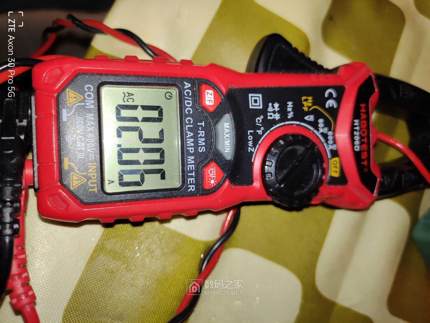 DTM0660和1106钳表的电流档频率功能完全是废的 - 仪表谈谈 数码之家