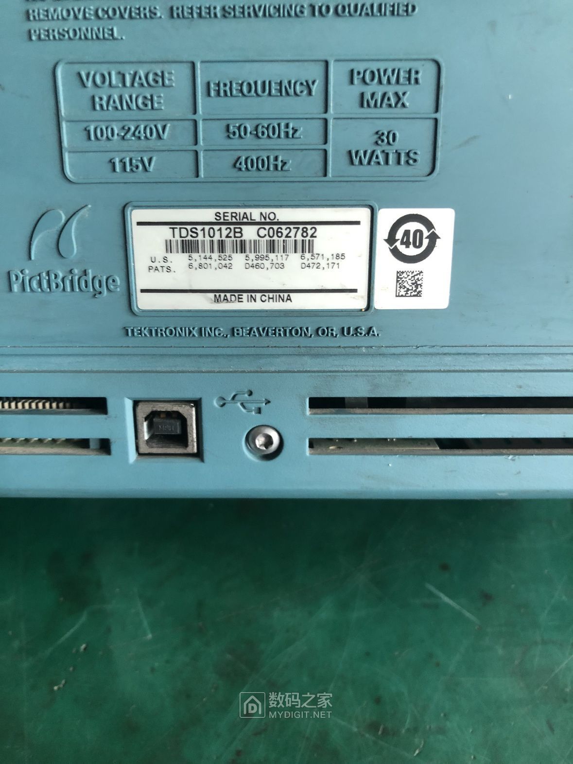 才开机五百来次的泰克示波器TDS 1012B - 数码交易区 数码之家