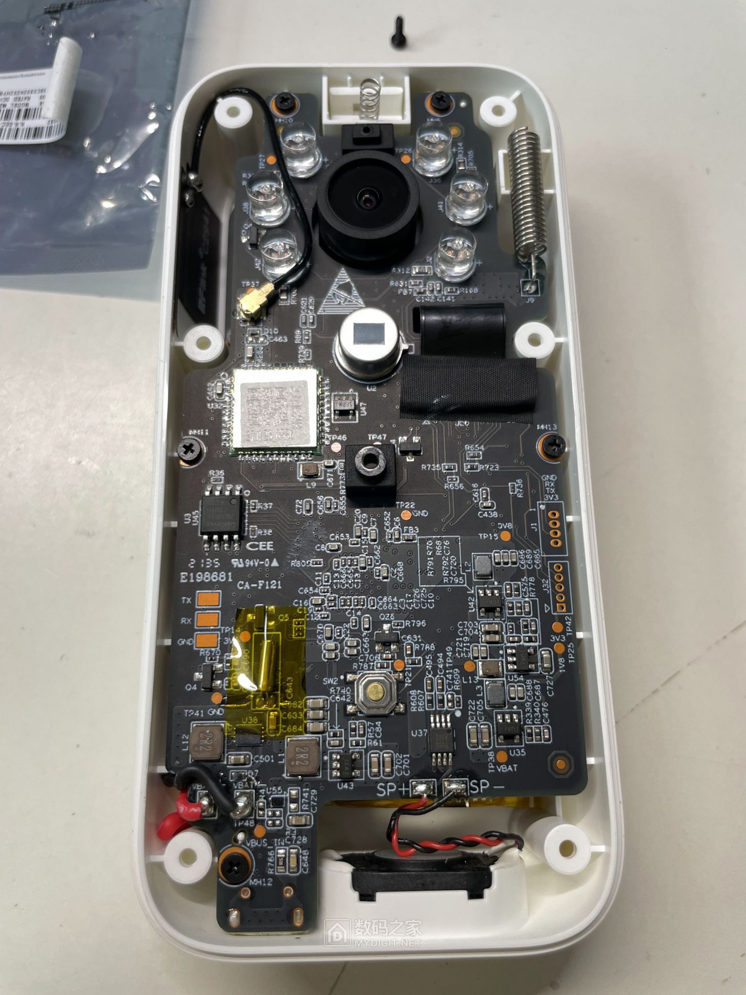 拆小米叮零智能门铃E3 - 拆机乐园 数码之家