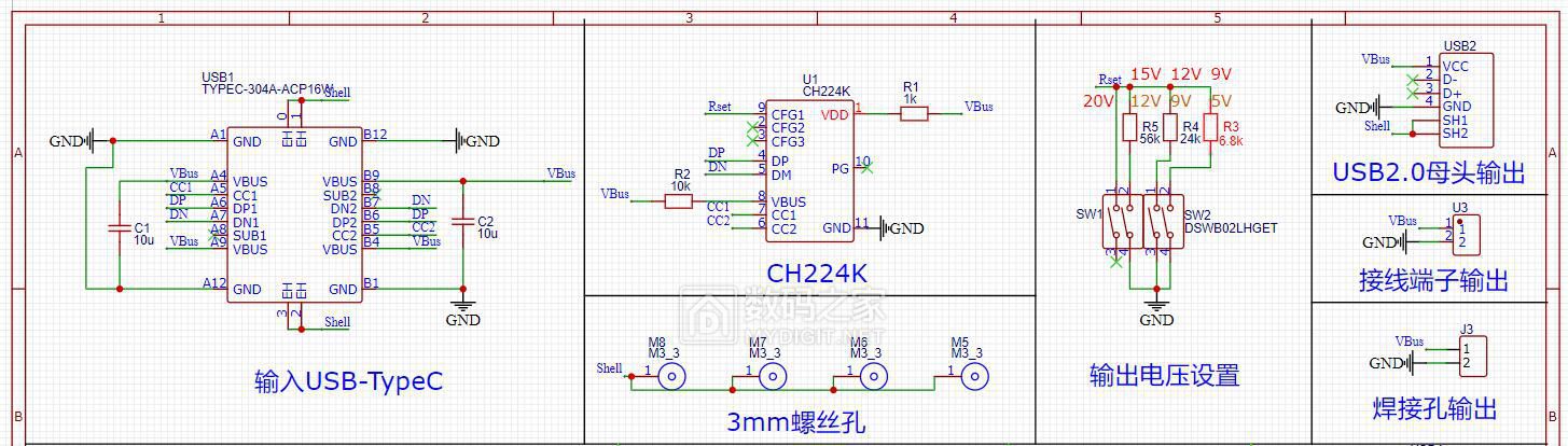 求助：CH224K诱骗不出来9V、15V、12V - 拆机乐园 数码之家
