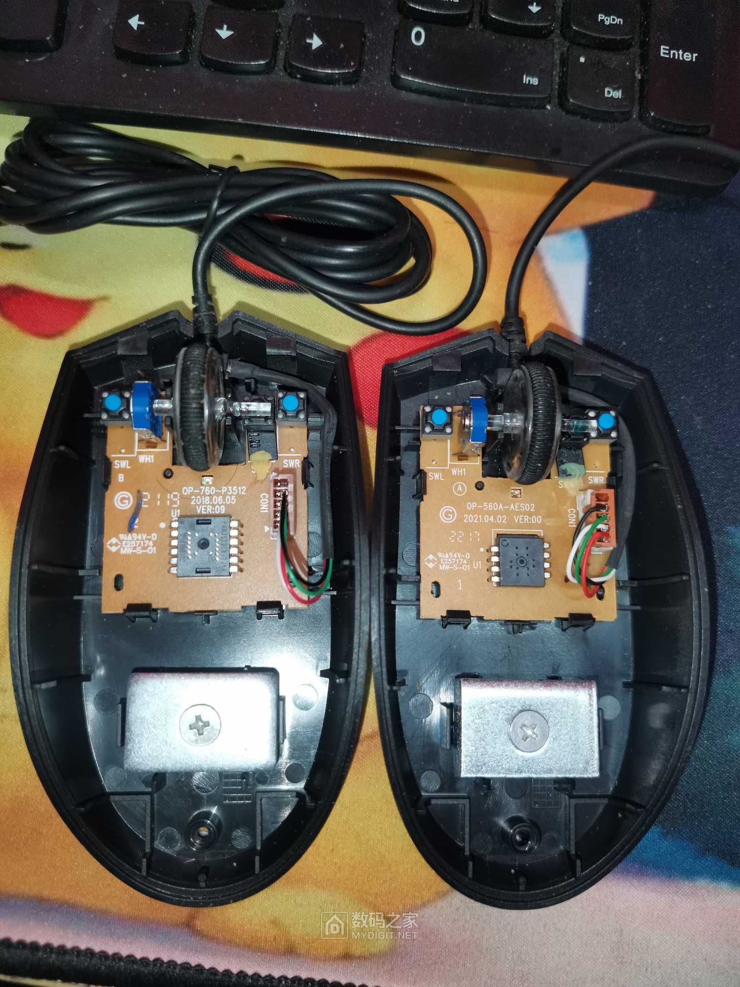 拆解国产老牌双飞燕OP-550SU爆款鼠标并更换左键微动开关 - 拆机乐园 数码之家