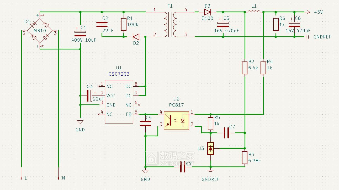 红包撸了个5V2A的电源模块，拆开看看 - 拆机乐园 数码之家