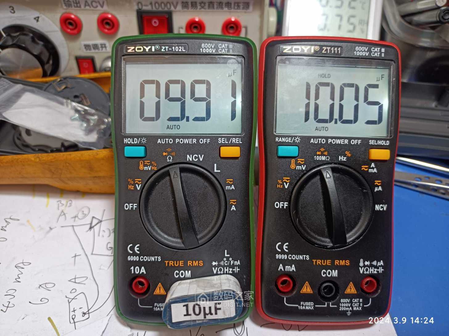 众仪ZT-111和ZT-102L对比测试 - 仪表谈谈 数码之家