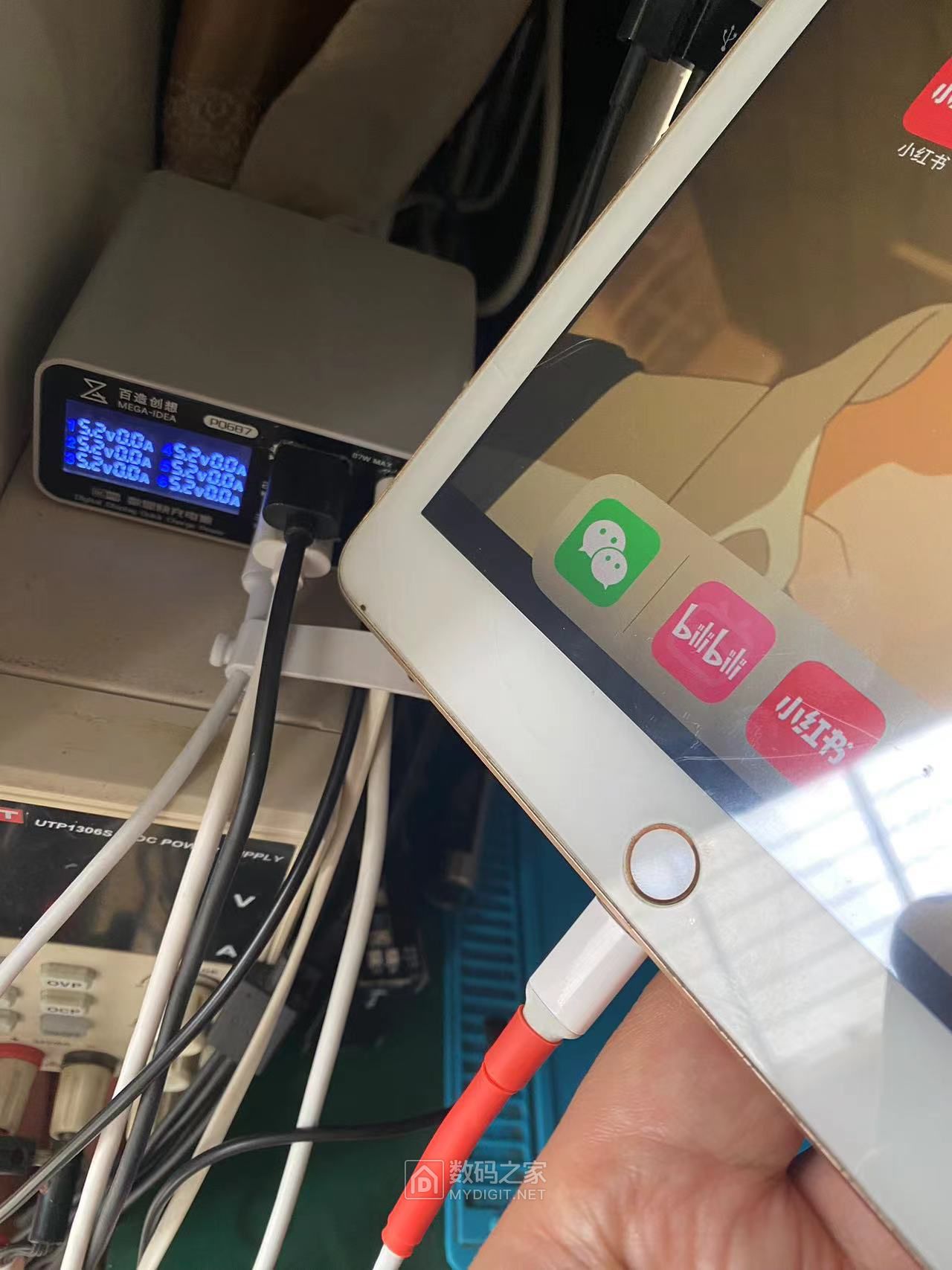 iPad6关机充电开机不充的维修-USB管理芯片损坏 - 维修达人 数码之家
