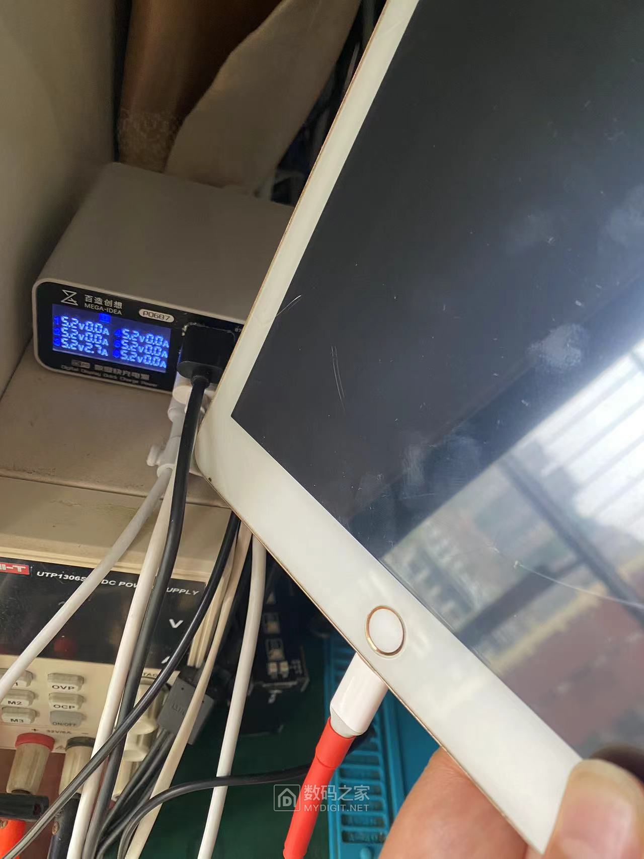 iPad6关机充电开机不充的维修-USB管理芯片损坏 - 维修达人 数码之家