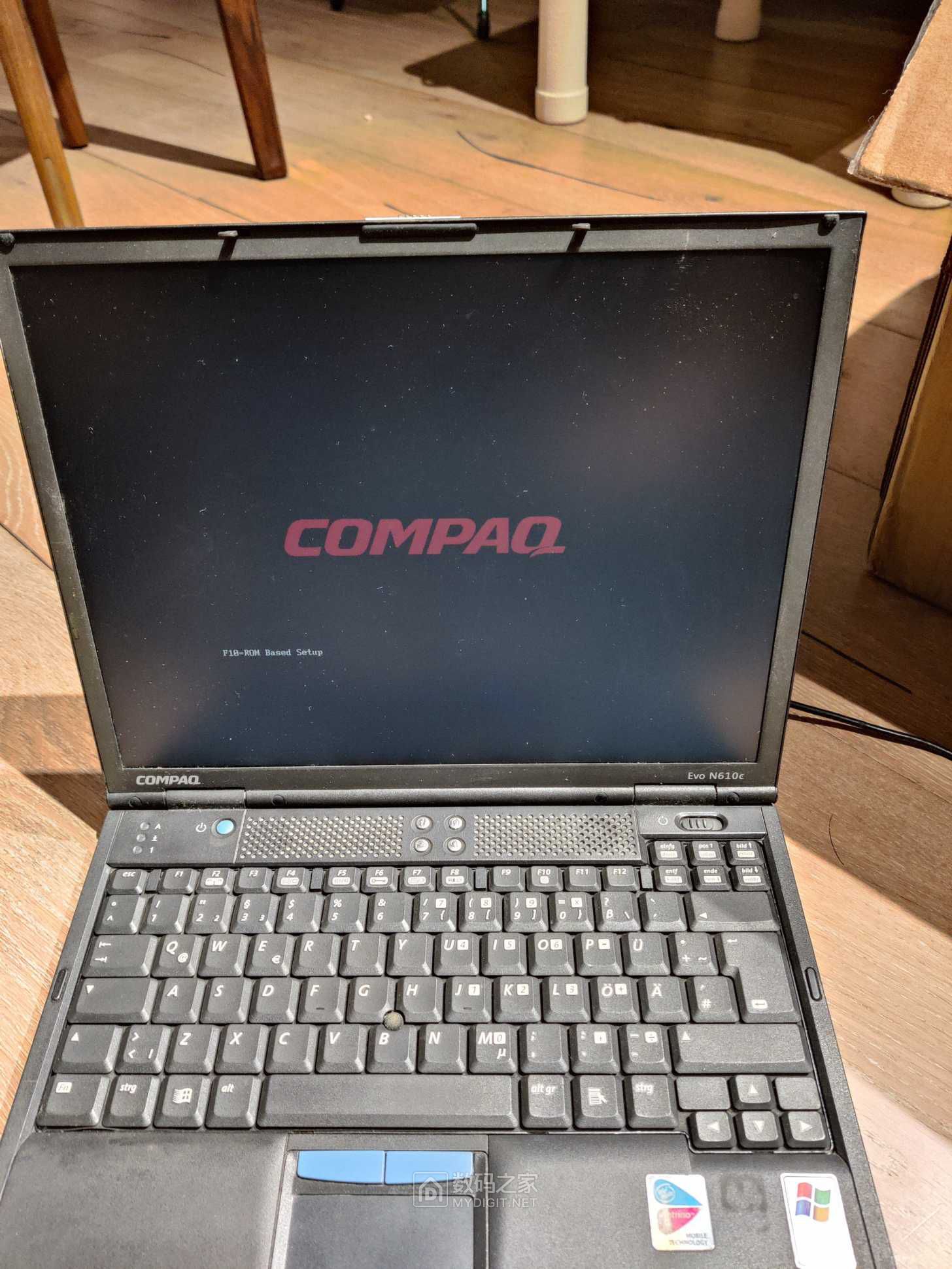 20年前的康柏笔记本电脑COMPAQ Evo N610C，顺丰到付送了吧 - 拆机乐园 数码之家